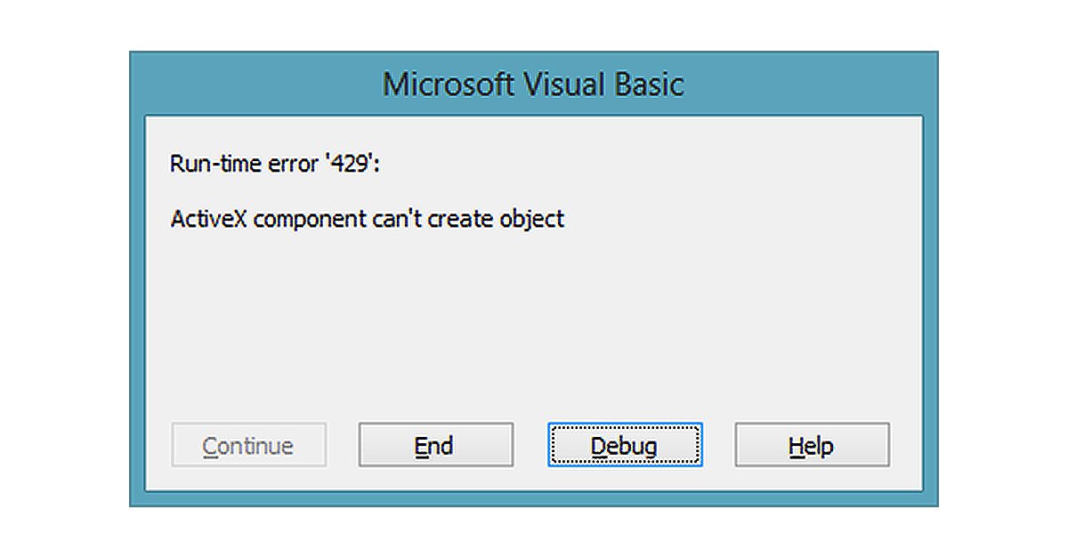 How To Fix Run Time Error 429 ErrorTools