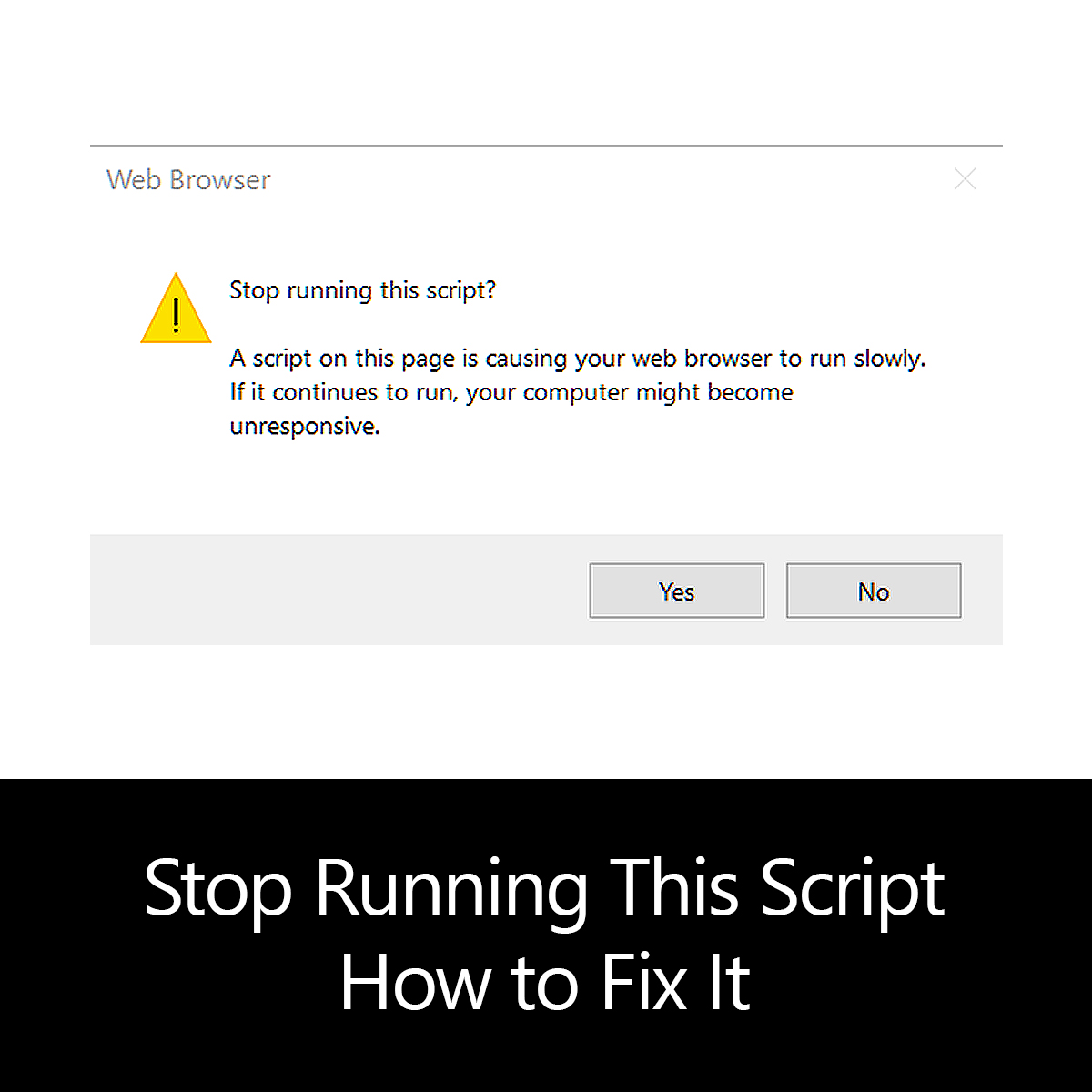 How Do I Stop Script Errors On My Computer Stop Running This Script