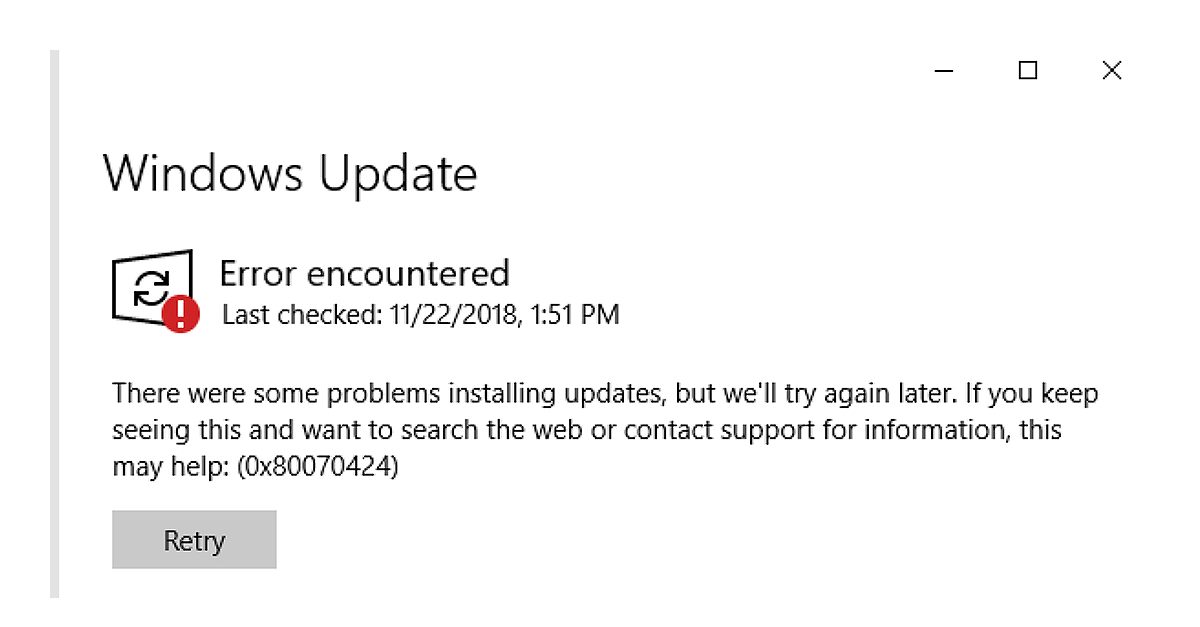 Una guía simple para corregir el código de error 0x80070424 - ErrorTools