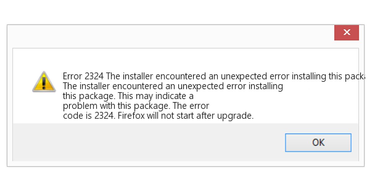 解决内部错误 2324 的简单指南 - ErrorTools