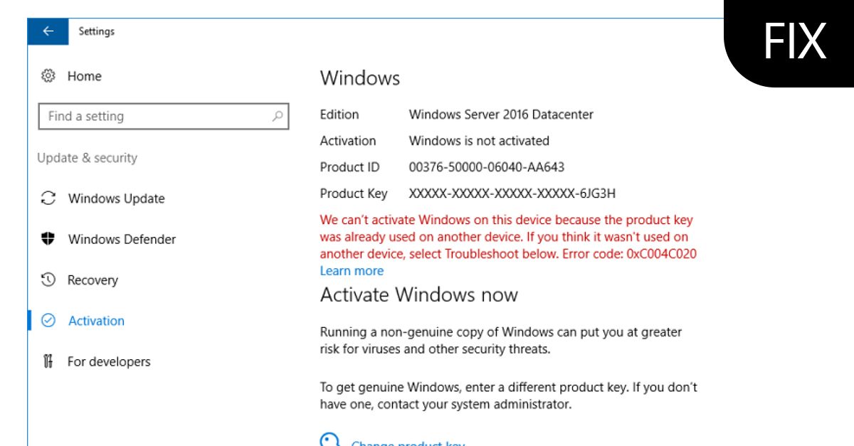 How to Fix Error Code 0xC004C020 - ErrorTools