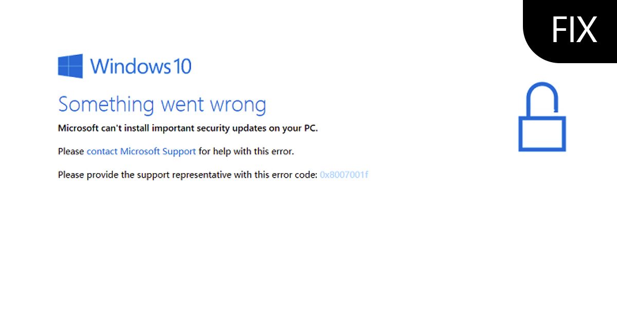 如何修复 Windows 10 错误 0x8007001 - ErrorTools