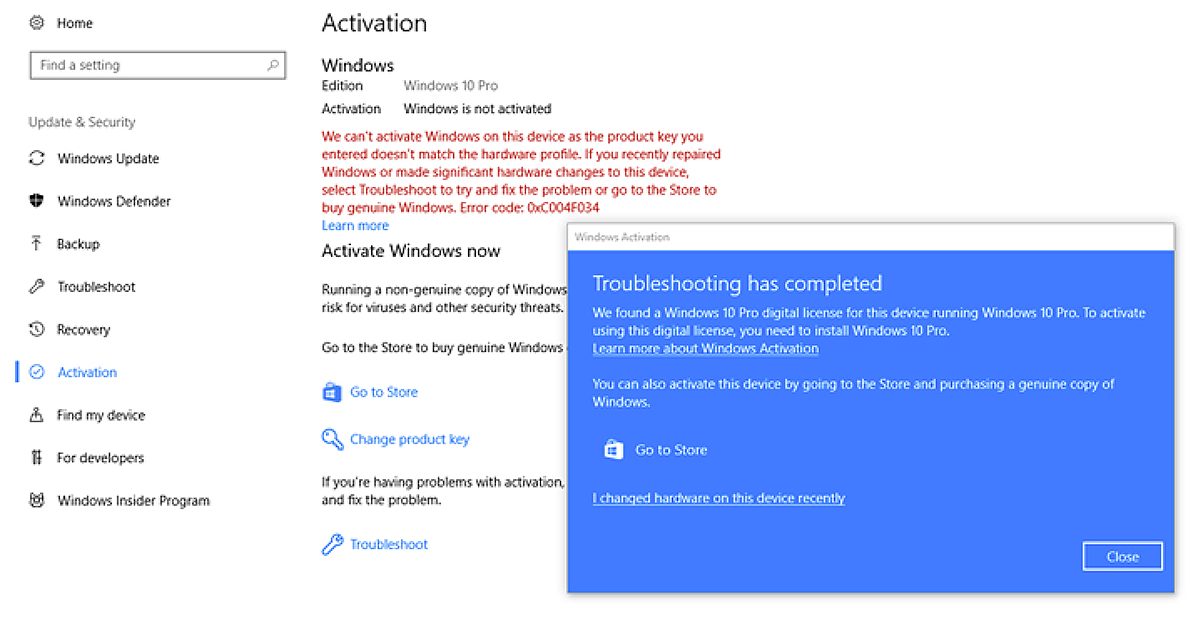 如何修复 Windows 8 错误代码 0xc004f034 - ErrorTools
