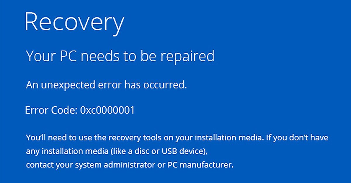How to Fix Error Code 0xc0000001 on Windows 10 - ErrorTools