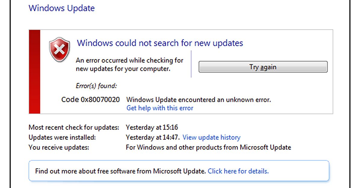 7 Ways to Fix Error 0x80070020 in Windows 10 - ErrorTools