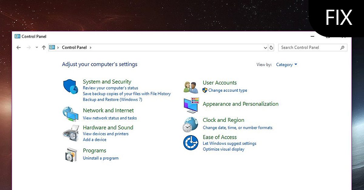 מה לעשות אם לוח הבקרה של Windows 10 לא נפתח - ErrorTools