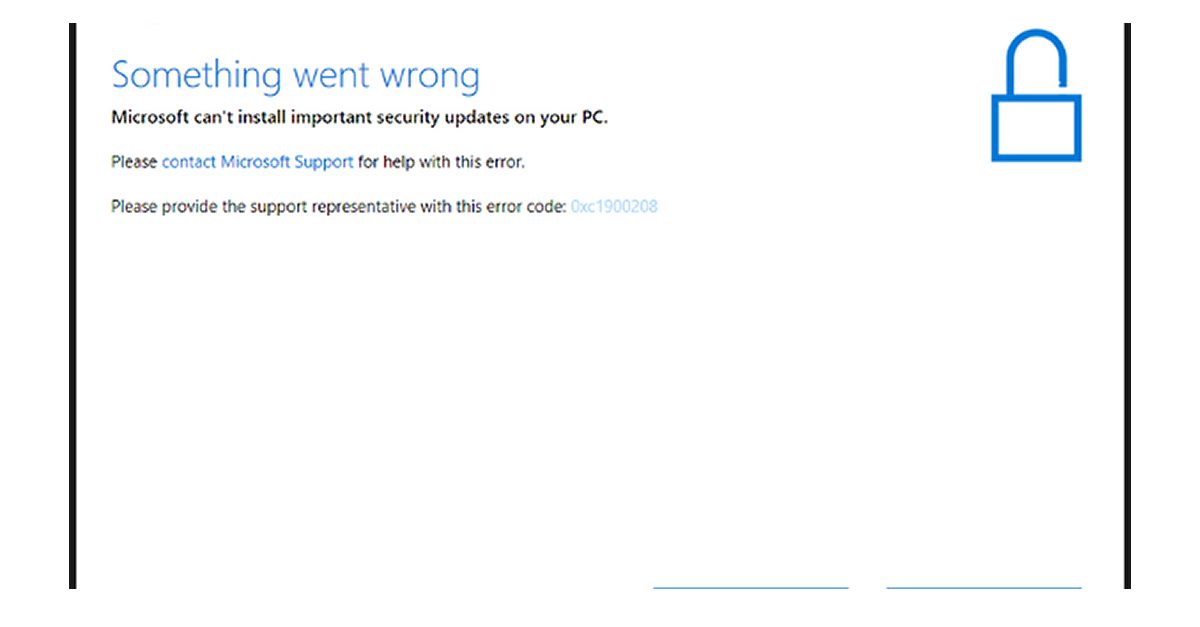 修复 Windows 中的错误 0xC1900208、0x4000C - ErrorTools
