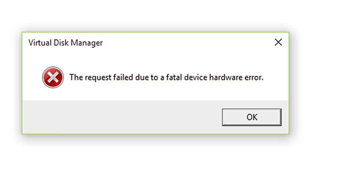 修复 Windows 上的致命设备硬件错误 - ErrorTools