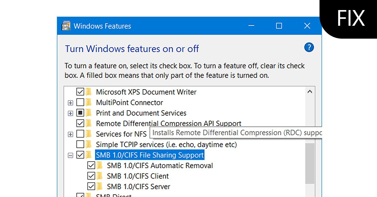 修复您的系统需要 SMB2 或更高版本错误 - ErrorTools