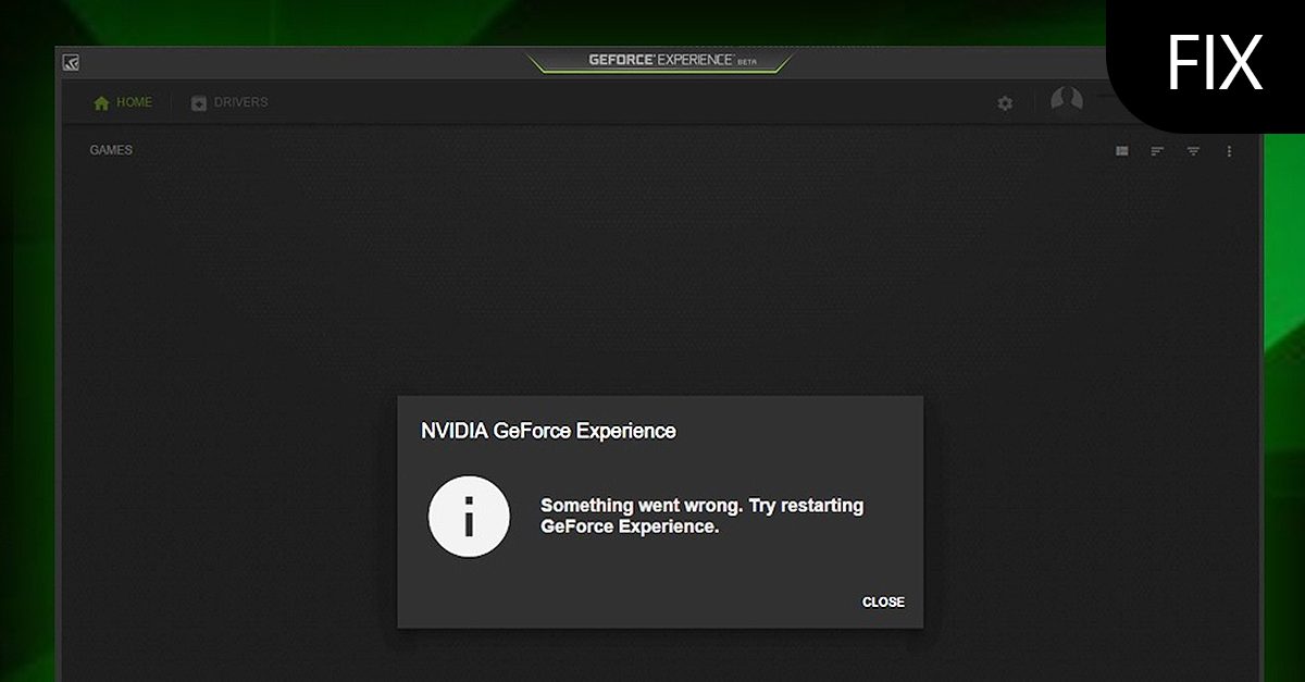 NVIDIA Share no funciona o no responde - ErrorTools