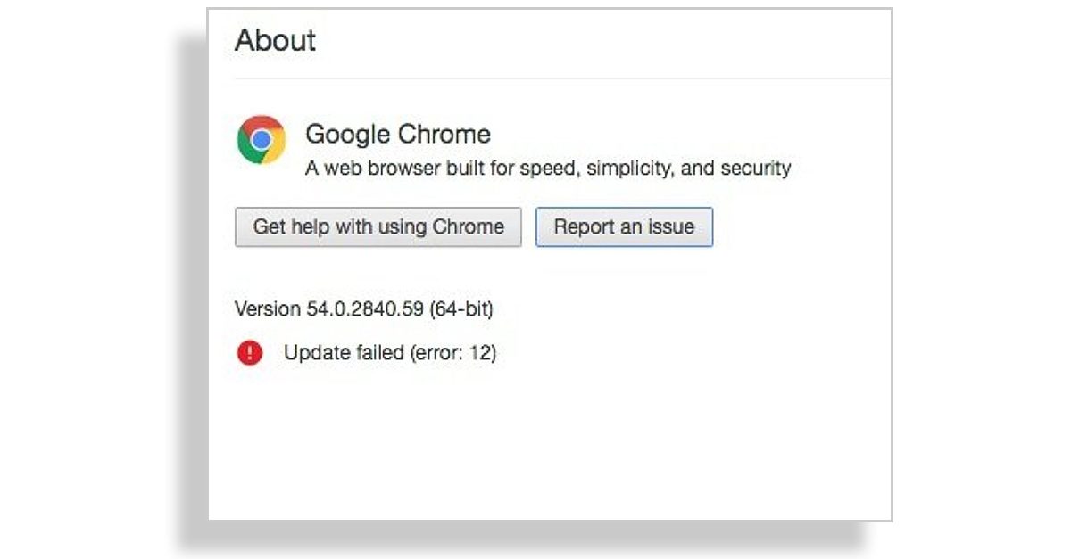 Chrome 更新失败错误 3、4、7、10 等 - ErrorTools