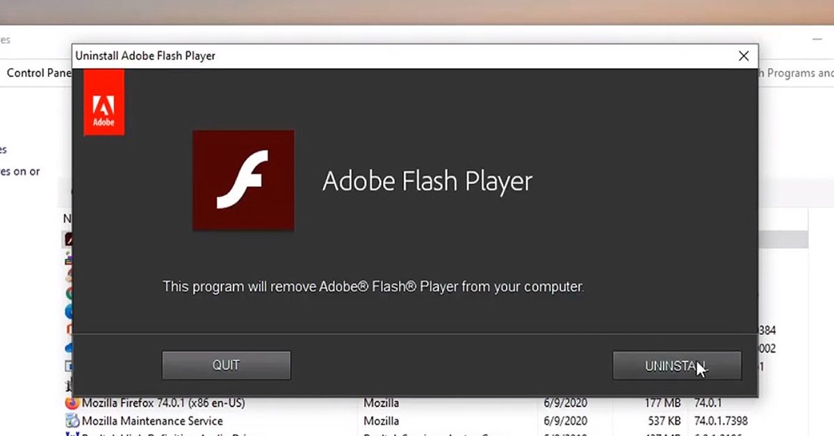 Completely Uninstall and Remove Flash - ErrorTools