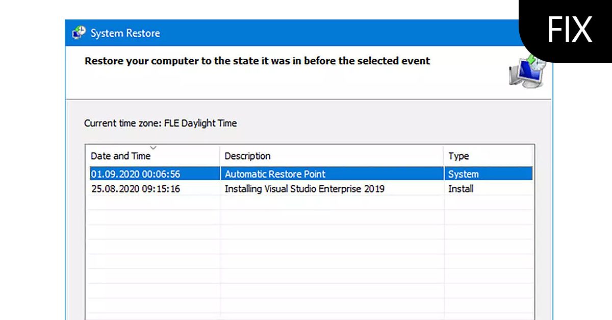 Restoring accidentally deleted system files - ErrorTools