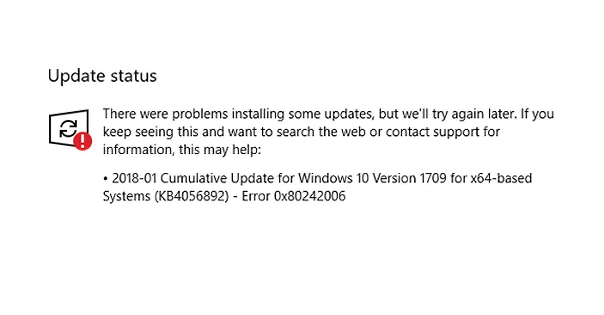 修复 Windows 更新错误 0x80242006 - ErrorTools