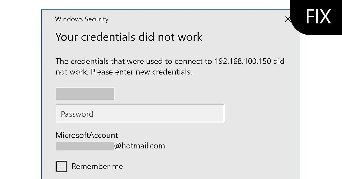 Fix Remote Desktop : Vos informations d'identification... - ErrorTools
