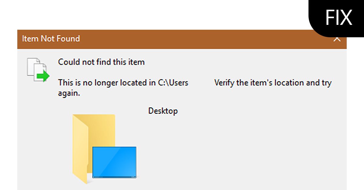 Não foi possível encontrar este item, não está mais no caminho - ErrorTools