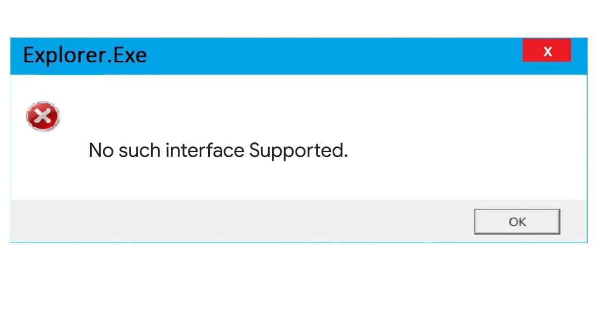 Fixing the No such interface supported - ErrorTools