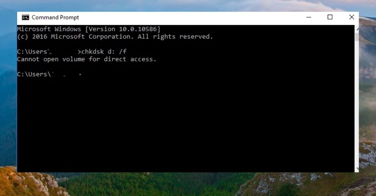 Chkdsk Cannot Open Volume For Direct Access Errortools