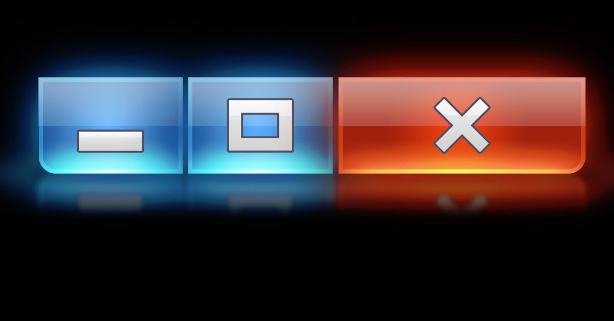 Restore, Minimize and Close are not working - ErrorTools