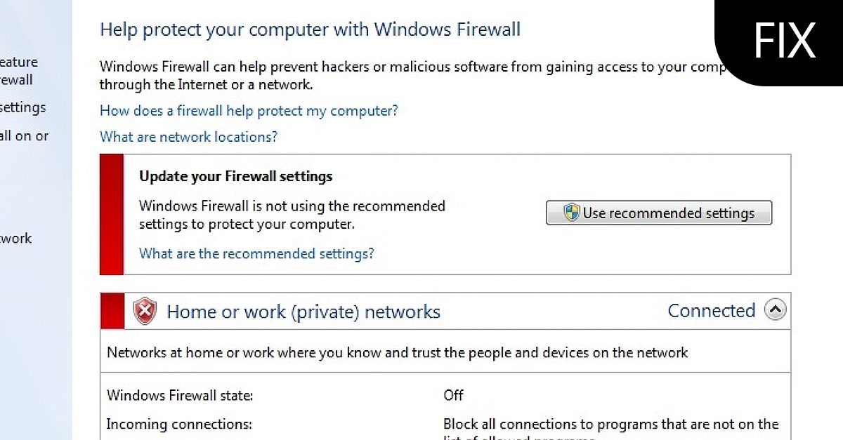 Win 防火墙和第三方防火墙已关闭 - ErrorTools