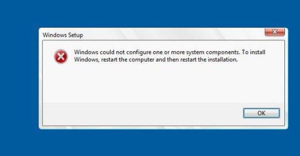 Could not configure one or more components - ErrorTools