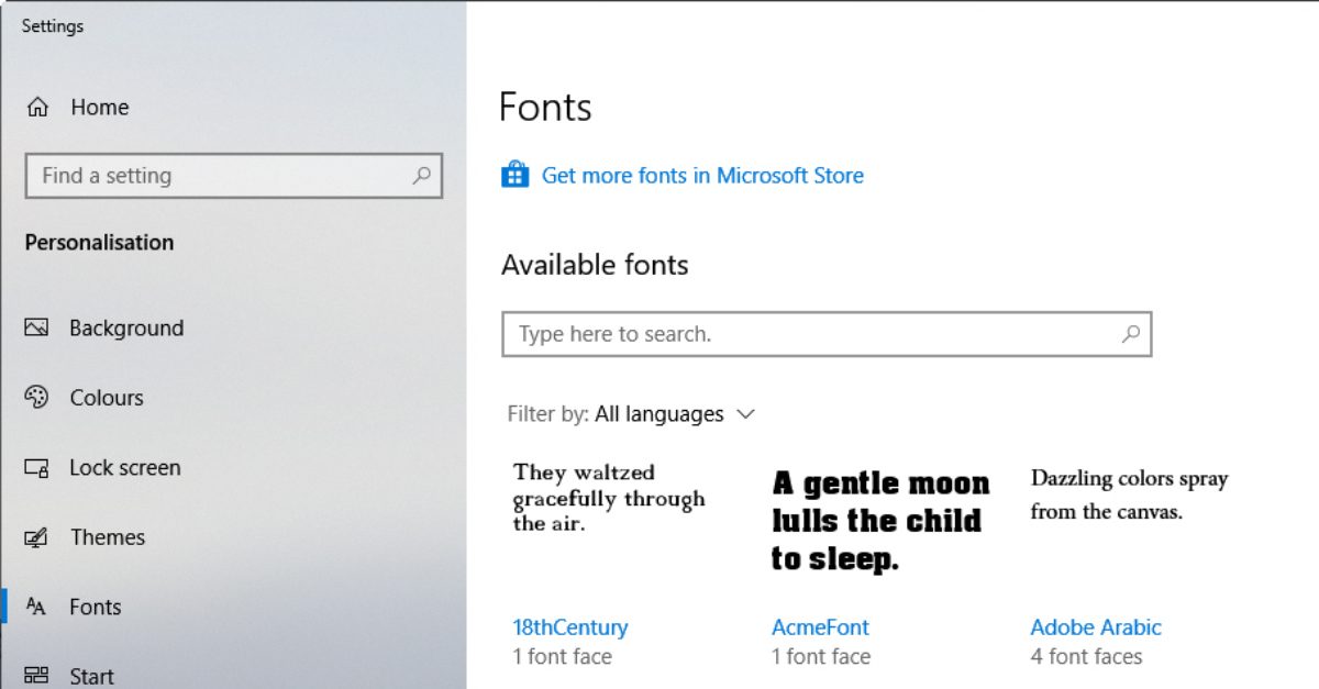 Change system font in Windows 10 - ErrorTools