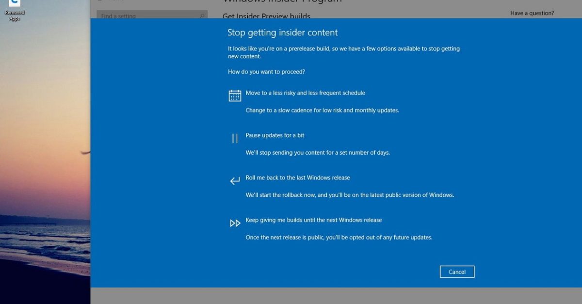 在 Windows 10 中禁用 Windows Insider - ErrorTools