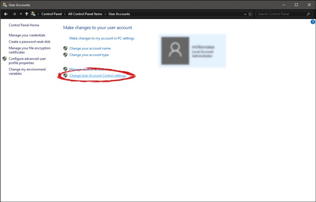 User account control notifications in Windows - ErrorTools
