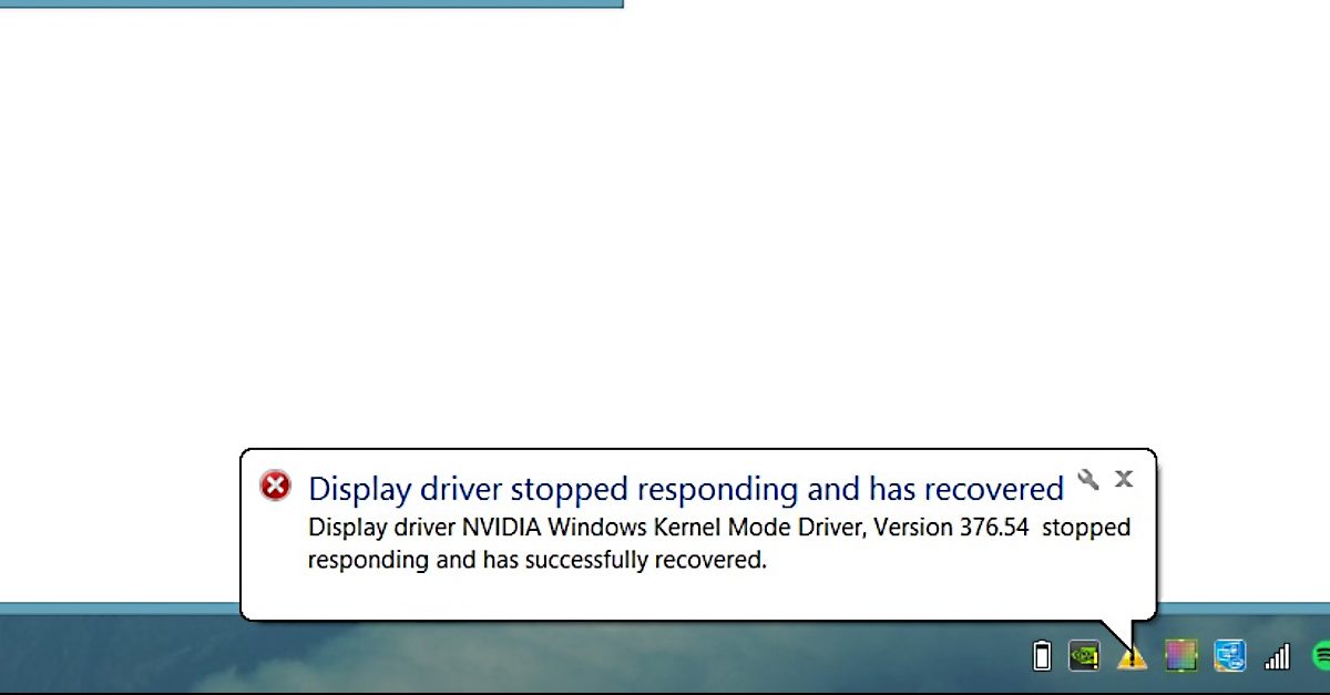 Display Stopped Responding and Has Recovered - ErrorTools