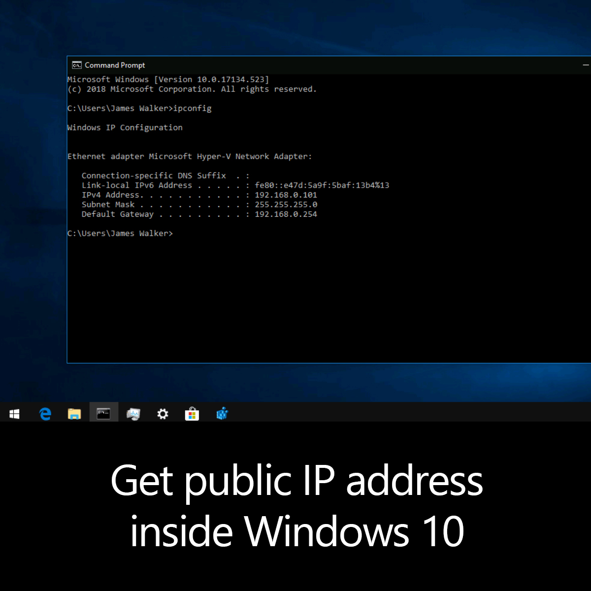 Öffentliche IP-Adresse in Windows 10 abrufen - Fehlertools