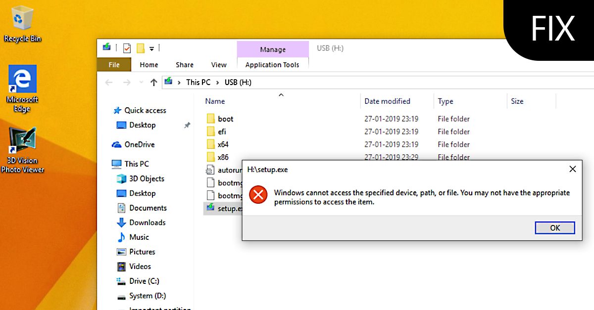 La solución no puede abrir el archivo EXE en Windows 10 - ErrorTools