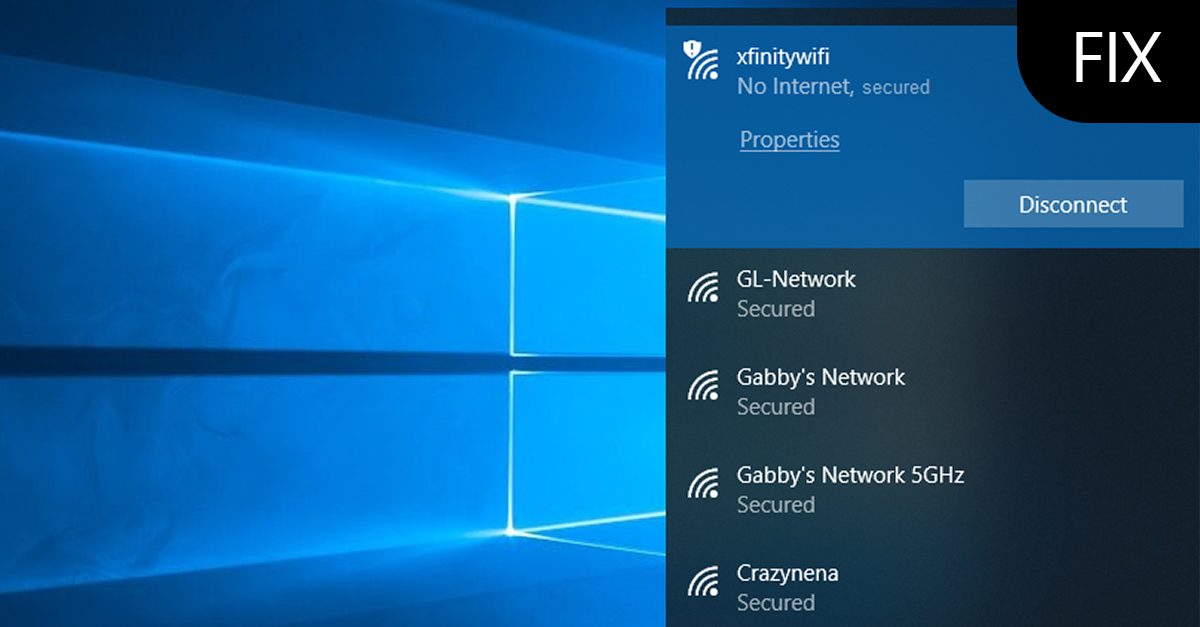 Fix Lost internet connection in Windows 10 - ErrorTools