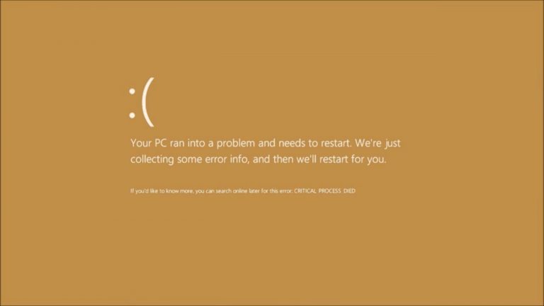 Screen of death colors in Windows 10 - ErrorTools